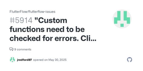 Custom Functions Need To Be Checked For Errors Click Here To Check