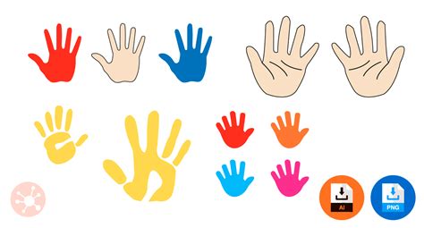 손바닥 일러스트 Png Ai 저작권 없는 무료 다운로드 2023년 리틀딥