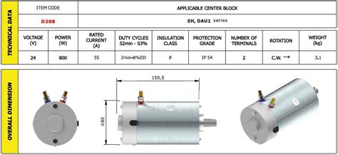 Dc Motor Hydro Tek Coltd Product Parts Hydraulic Parts