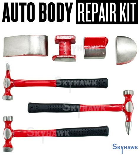 Automotive Dent Repair Dent Removal Tools 7pc Car Auto Body Panel