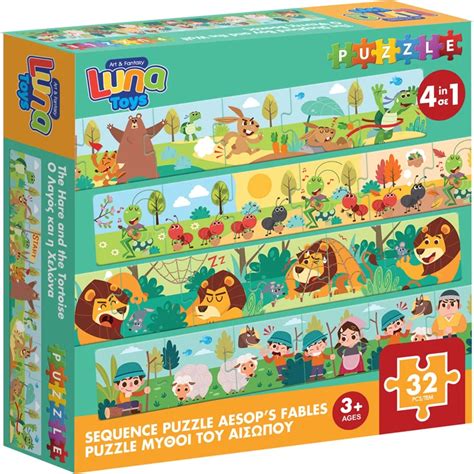 Luna Create The History Aesops Fables Sequence Puzzle 32 Pieces