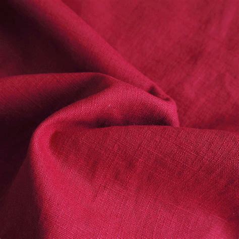 Strawberry Washed Enzyme Linen Blend Fabric Guthrie And Ghani