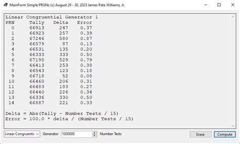 simple pseudo random number generators in c implemented by james pate