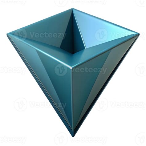 Pristine Futuristic Teardrop Shape With A Highlight Crisp Edges Flat