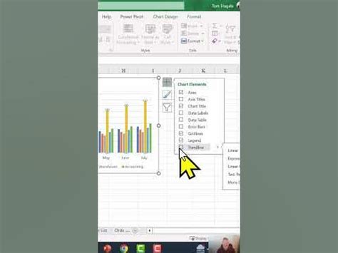 PC Quick Tip #14 Adding a trend line to a chart in Excel - YouTube