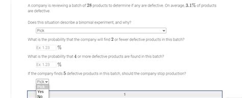 Solved A Company Is Reviewing A Batch Of 28 Products To