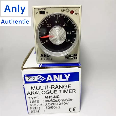 Anly Ah3 Nc Multi Range Analog Timer With Free 8 Pins Socket Lazada Ph
