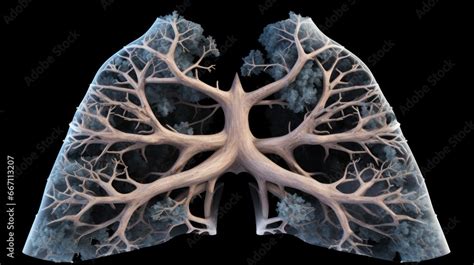 Computed Tomography CT Scan A CT Scan Image Of The Chest Highlighting Lung Nodules Stock