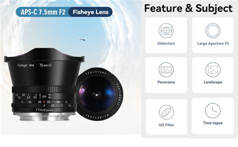 Ttartisan 75mm F20 Aps C Large Aperture Cameras Lens