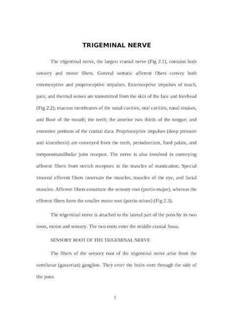 Doc The Trigeminal Nerve Orthodontic Courses By Indian Dental Academy Dokumen Tips