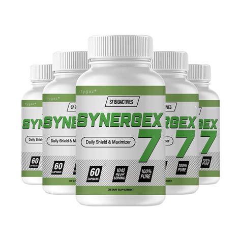 5 Pack Synergex 7 Synergex 7 Male Capsules