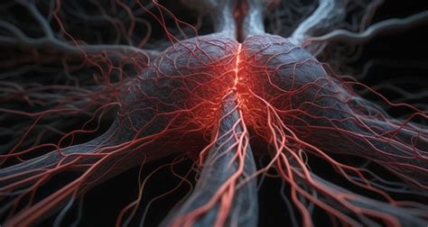 Premium Photo Neural Network In A Brain Illuminated By A Red Glow