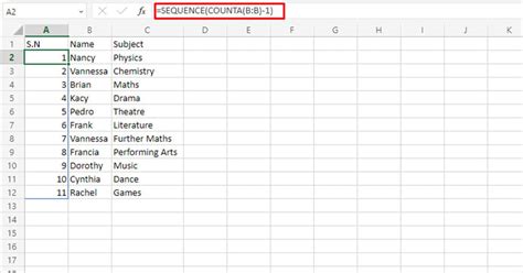 How To Automatically Add Serial Number In Excel