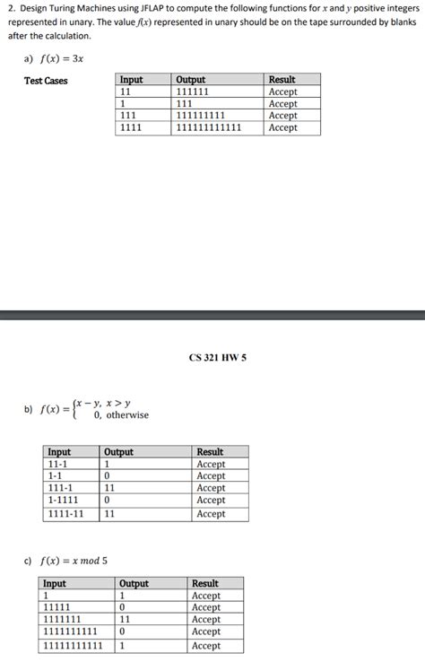 solved design turing machines using jflap to compute the