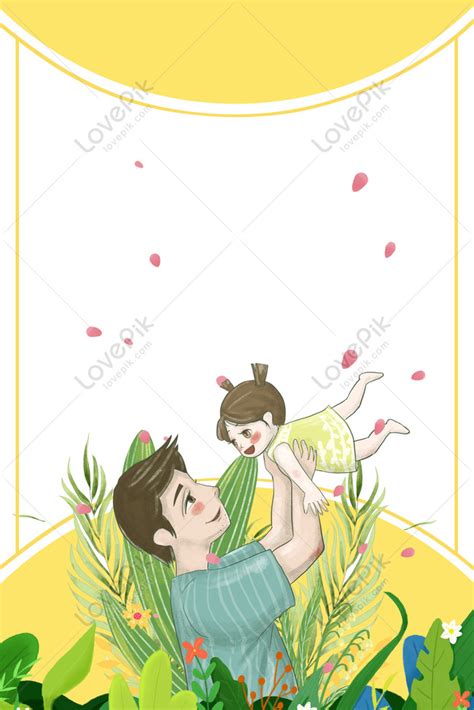 아버지의 날 추수 감사절 포스터 뒤로 이미지 Hd 아버지와 딸 삽화 이파리 배경 사진 무료 다운로드 Lovepik