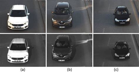 test dataset samples the first and the second row represents rgb and