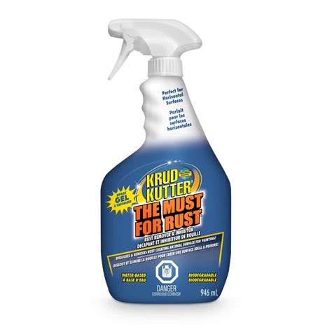 Krud Kutter The Must For Rust Water Based Rust Remover Gel Biodegradable 946 ML 1 Qt