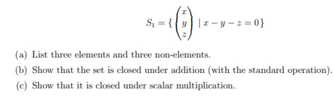 Solved S Xyzxyz A List Three Elements And Chegg Com