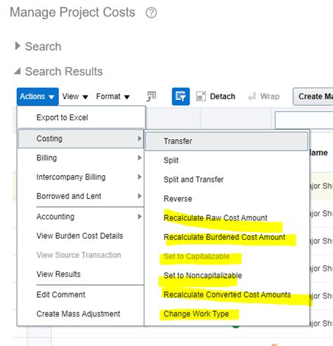 How Do We Disable Items From The Action Drop Down List — Cloud Customer Connect