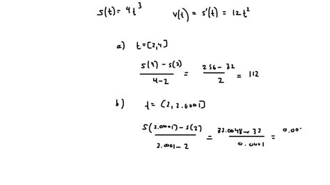 solved the position of a particle at time 𝑡 is 𝑠 𝑡 4𝑡 3 estimate