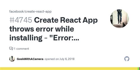 Create React App Throws Error While Installing Error EEXIST File Already Exists Issue