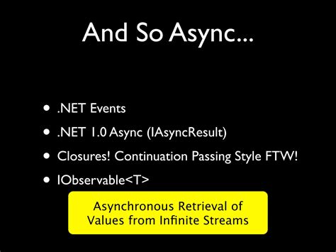 Asynchronous Application Patterns In C MonkeySpace PPT
