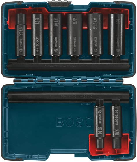 Bosch Impact Tough Deep Well Socket Set 27285 Toolstash