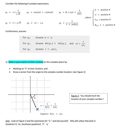 Solved Consider The Following 6 Complex Expressions