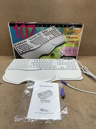 107 Key Keyboard Ibm At Ps 2 Compatible Contour Keyboard Mouse Systems Contour Ebay