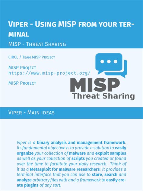 1 1 Misp Viper Integration Pdf Command Line Interface Cyberspace