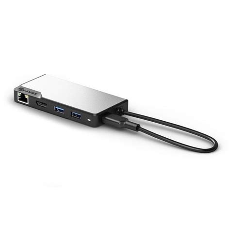 ALOGIC USB C Fusion ALPHA V2 5 In 1 Hub HDMI USB Ethernet PD Space Grey