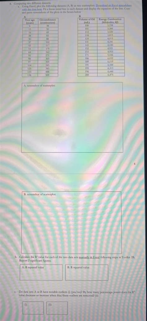 Answered 8 Comparing Two Different Datasets A Bartleby