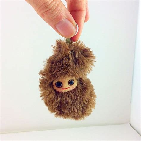 Cute Mini Plush Sasquatch Bean Keychain