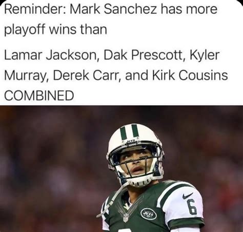 also a higher playoff passer rating than tom brady… r nflmemes