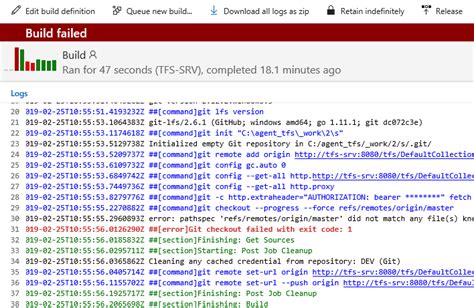 Git How To Run Shell Script In Linux Agent Of A Tfs Server Stack