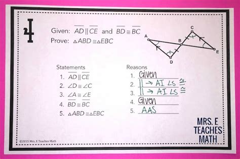 Tips For Teaching Geometry Proofs Mrs E Teaches Math