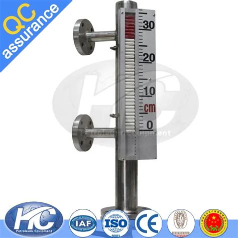 Direct Reading Liquid Level Indicator Magnetic Level Gauges Water Level Gauge For Tanks