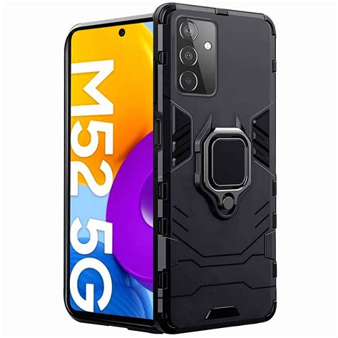 Thetkart Tough Armor Samsung Galaxy M52 5g Bumper Back Case Cover