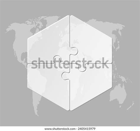 Four Steps Puzzle Diagram Infographic Business Stock Vector Royalty Free Shutterstock