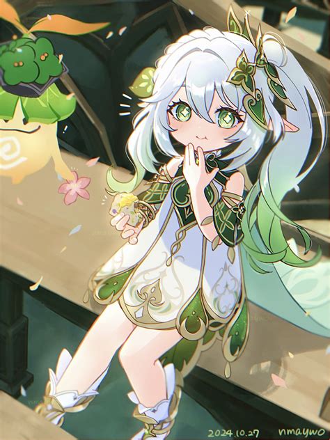 Nahida And Aranara Genshin Impact Drawn By Nmaywo Danbooru