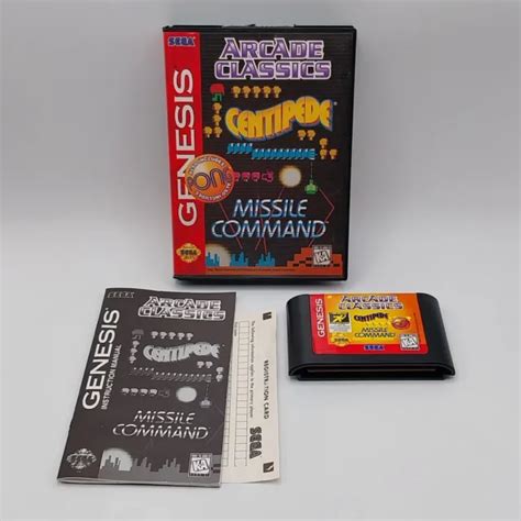 arcade classics centipede pong missile command sega genesis 1996