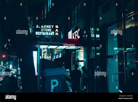 New York City Usa October 08 2024 People By Kfc Kentucky Fried
