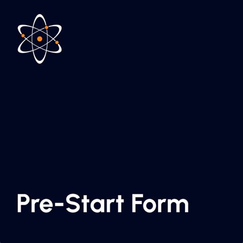 Pre Start Form — Health And Safety Systems