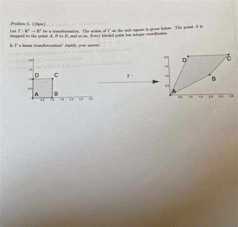 Solved Problem Pts Let T R RP Be A Transformation Chegg Com