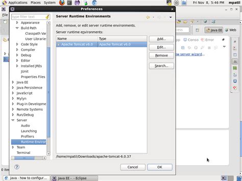 Java How To Configure Tomcat 6 On Eclipse Stack Overflow