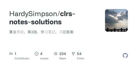 Github Hardysimpson Clrs Notes Solutions