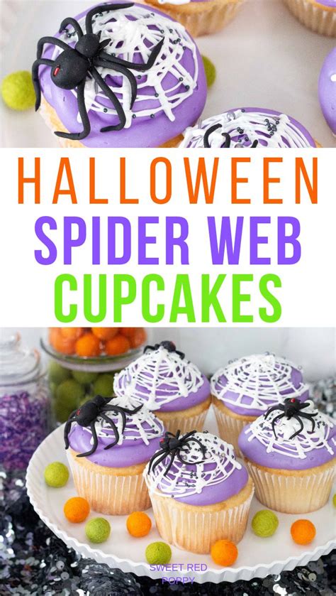 Halloween Black Widow Spider Web Cupcakes Cupcake Tutorial Halloween