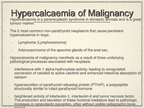 Hypercalcaemia Of Malignancy