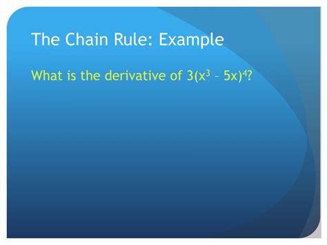 PPT The Chain Rule PowerPoint Presentation Free Download ID