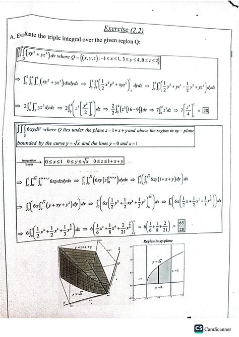 Solution Triple Integration Solved Examples Studypool